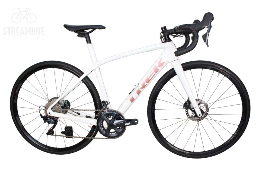Trek Domane SL 6 Disc 2021 Crystal White Ltd Edition - Carbon Road Bik